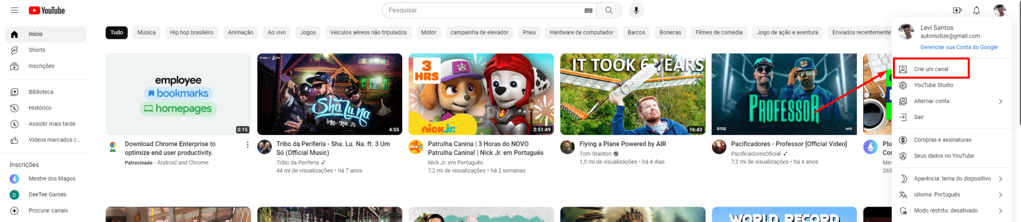 Como Criar Um Canal No Youtube E Ganhar Dinheiro Em 2024